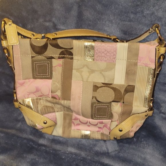 Coach | Bags | Coach Pink Patchwork Carly Tote C993f3720 | Poshmark